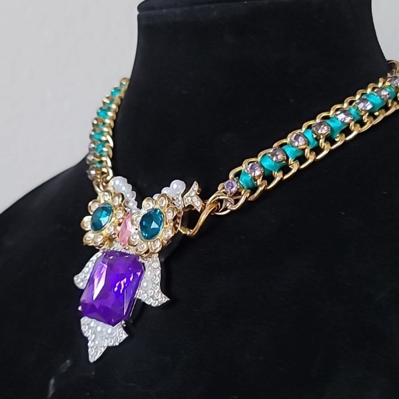 Jewelry | Vintage Betsey Johnson Critterscollection Owl Huge ...